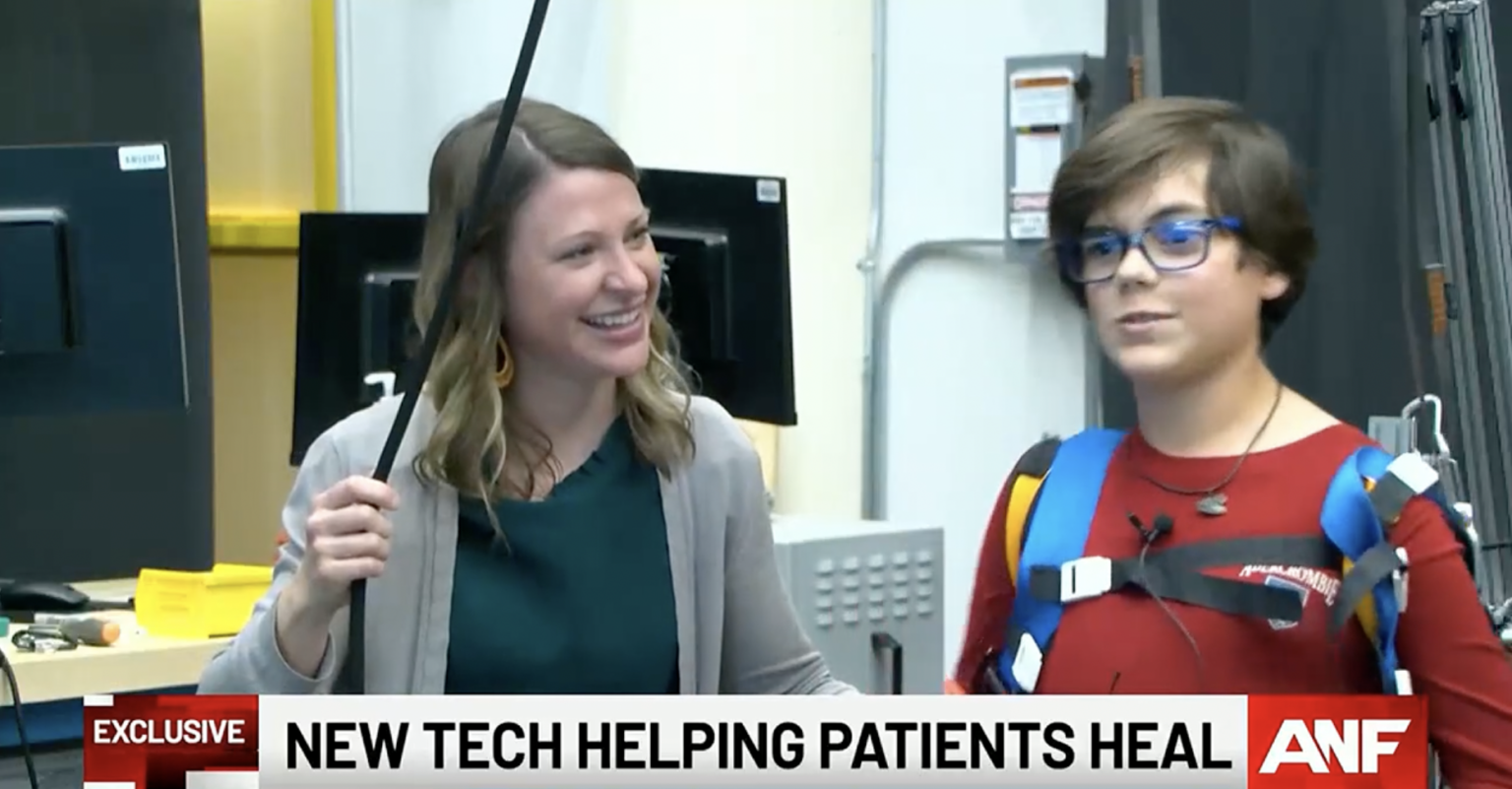 Kinsey in the Spotlight! Atlanta News First features exoskeleton ...